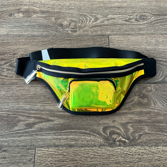 Lancome | Bags | Lancomelimited Edition Holographic Neon Fanny Pack ...